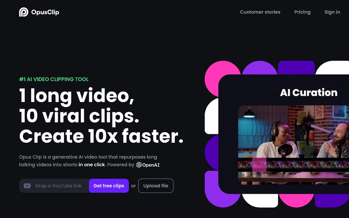 Opus Clip - Versatile Video Editing Tool - AI Tools | AI Tools