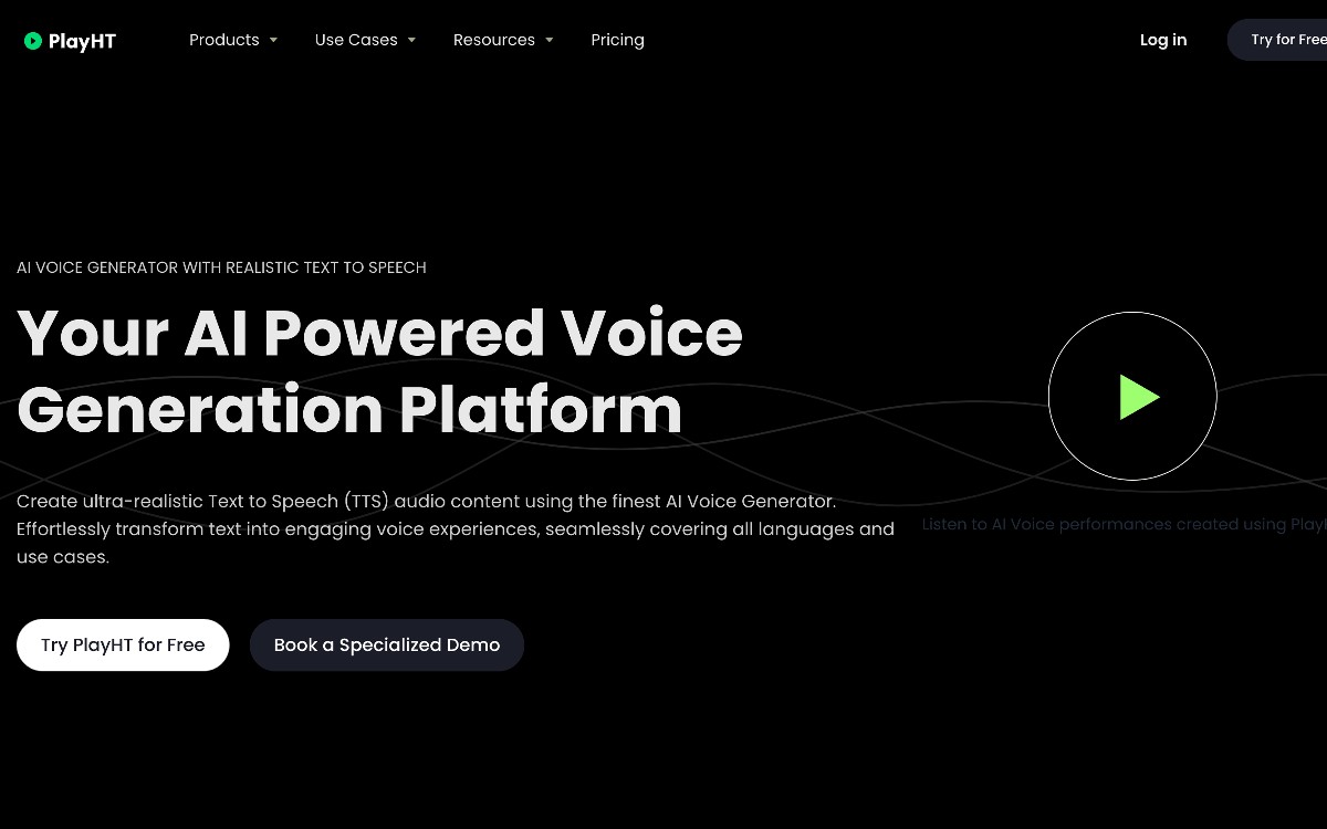 Play.ht - AI Tools | AI Tools