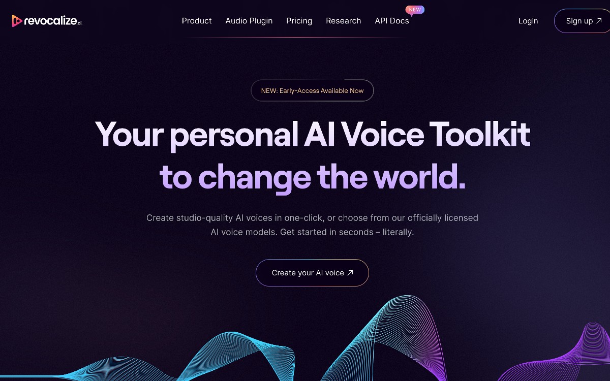 Revocalize AI - Create Studio-Like AI voices - AI Tools | AI Tools