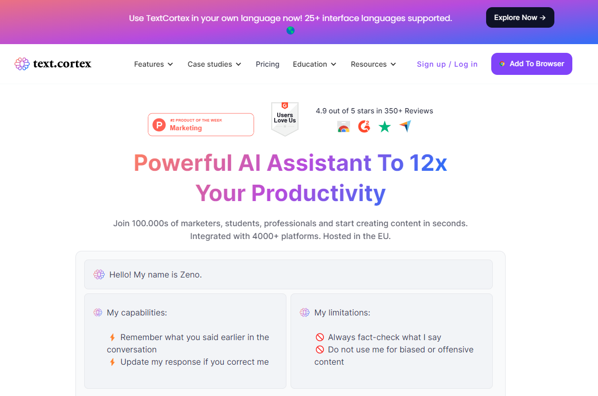 TextCortex - AI Tools | AI Tools