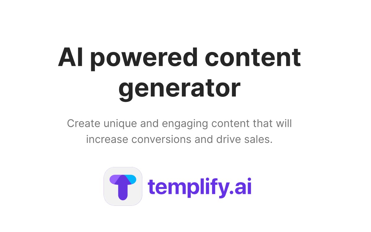 Templify.ai - AI Tools | AI Tools